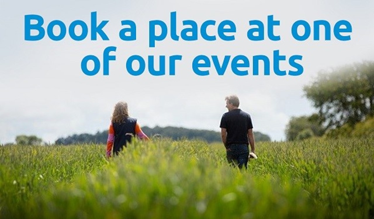 'Book a place at one of our events'